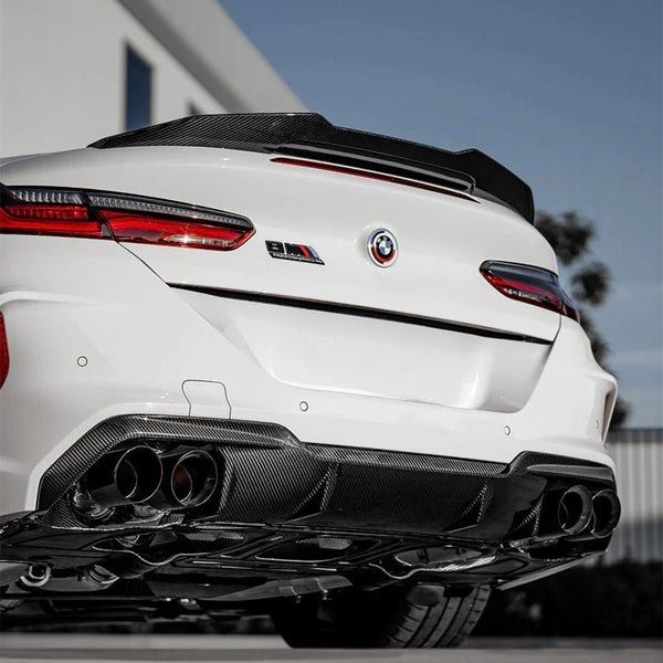 BMW M8 F91/F92/F93 PRE-PREG CARBON FIBER REAR DIFFUSER (2018+)